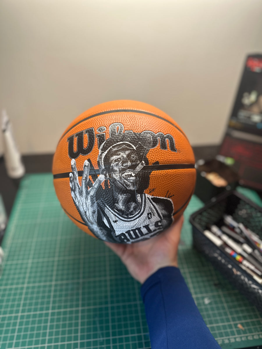 Michael Jordan Hand Painted basketball – RJCustoms27
